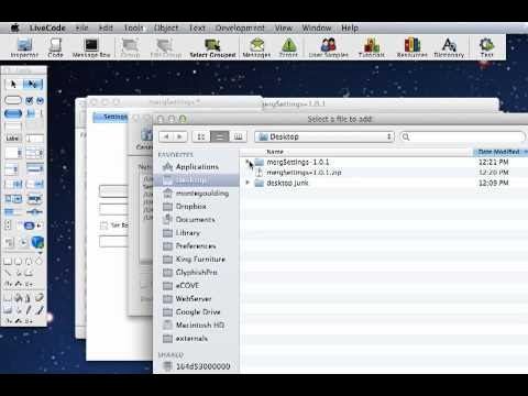 Add a mergExt iOS external to your LiveCode app - YouTube