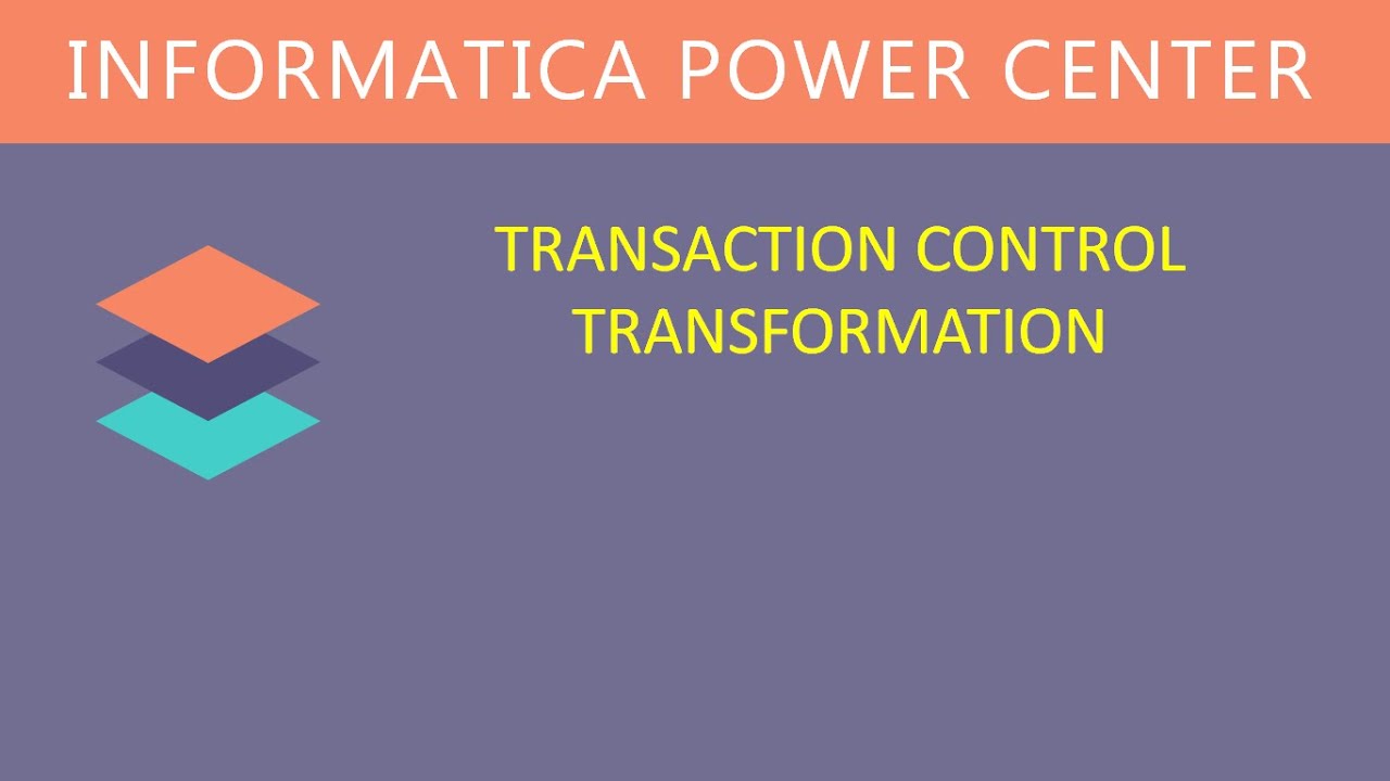Transaction control transformation - YouTube