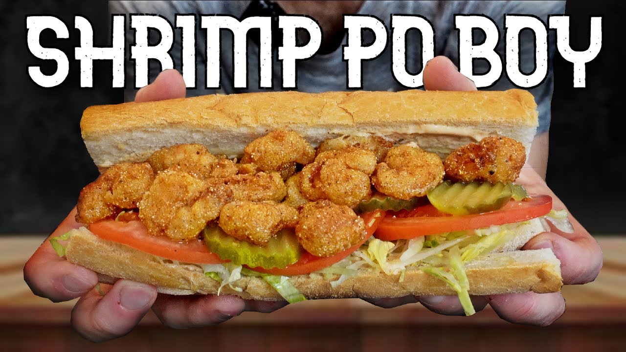 The Simplest Fried Shrimp Po Boy - YouTube
