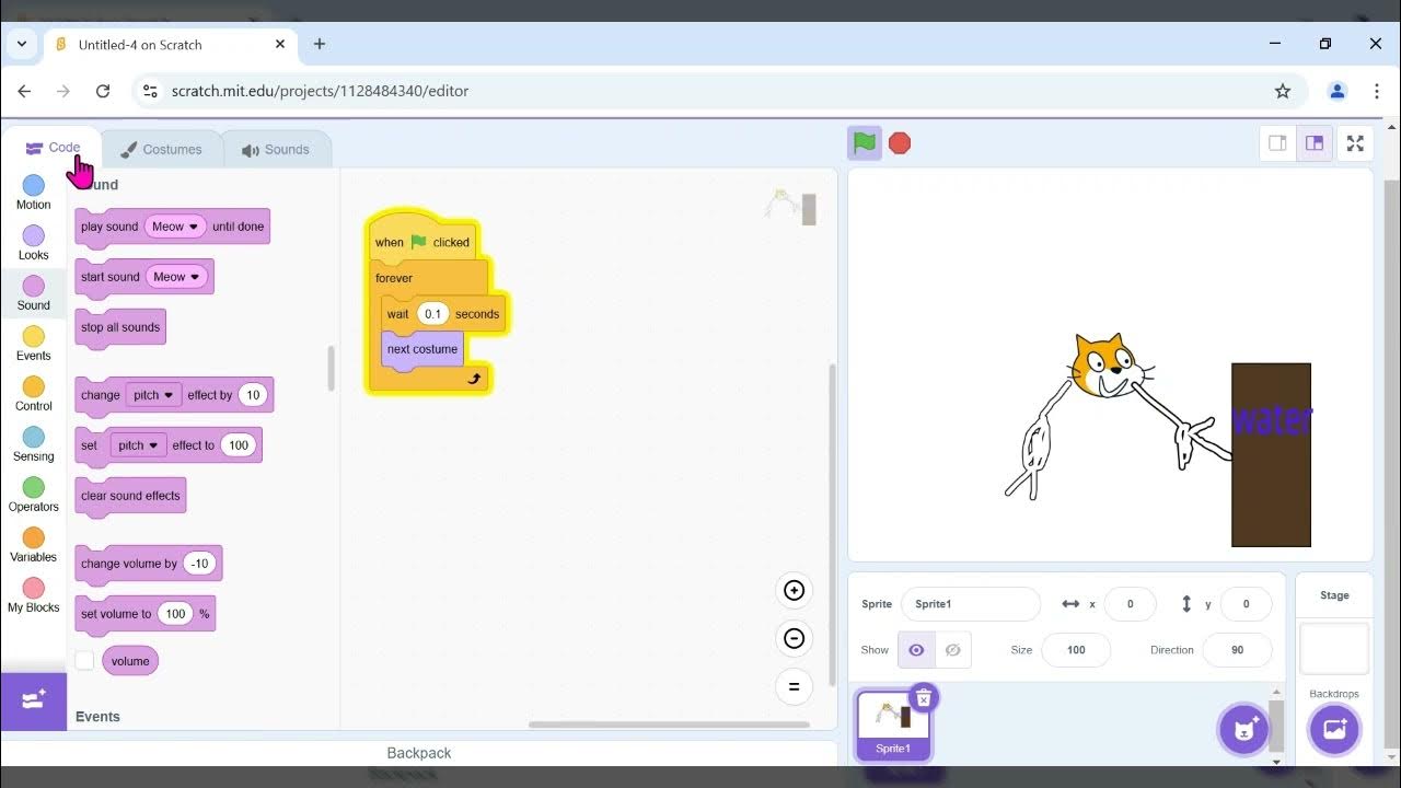 How to make a animation on scratch - YouTube