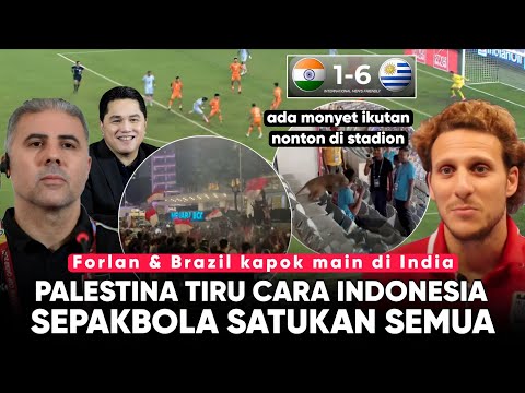 Palestina: Ternyata Indo Benar! Disambar Petir & Diganggu Monyet, Brazil-Uruguay KAPOK Main di India