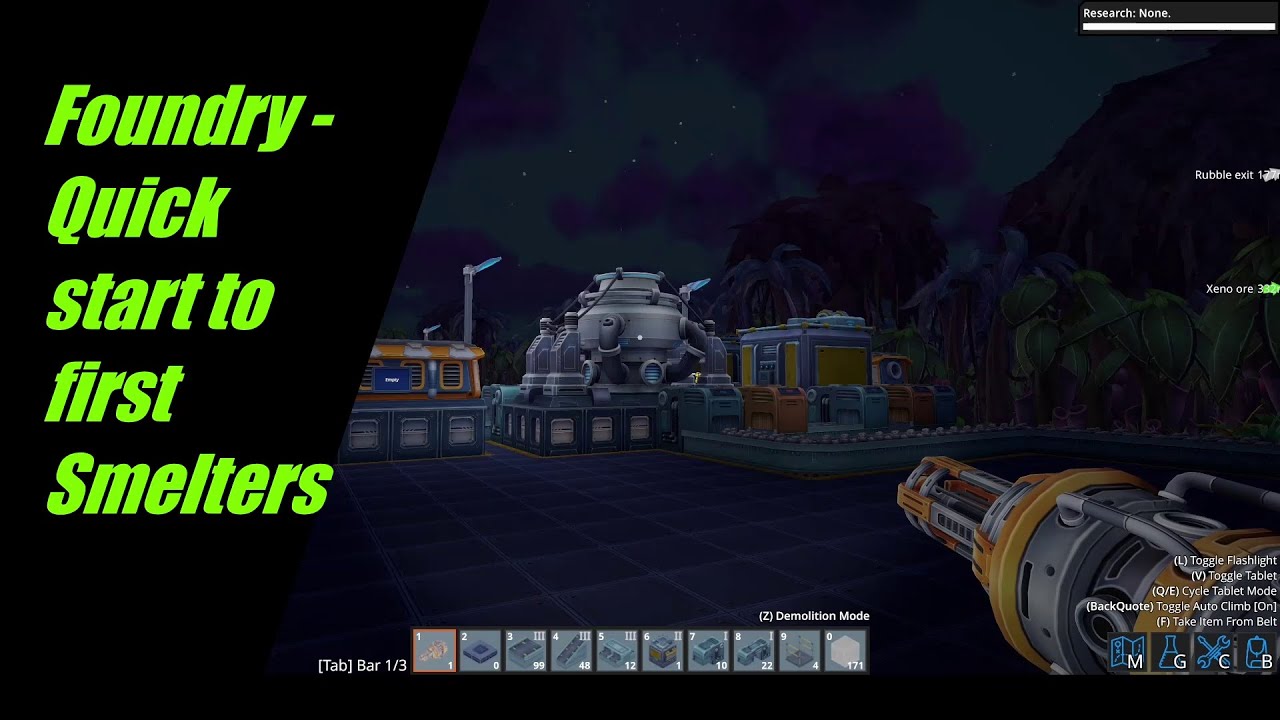 Foundry - Quick start guide: From Start to 1st Smelter - YouTube