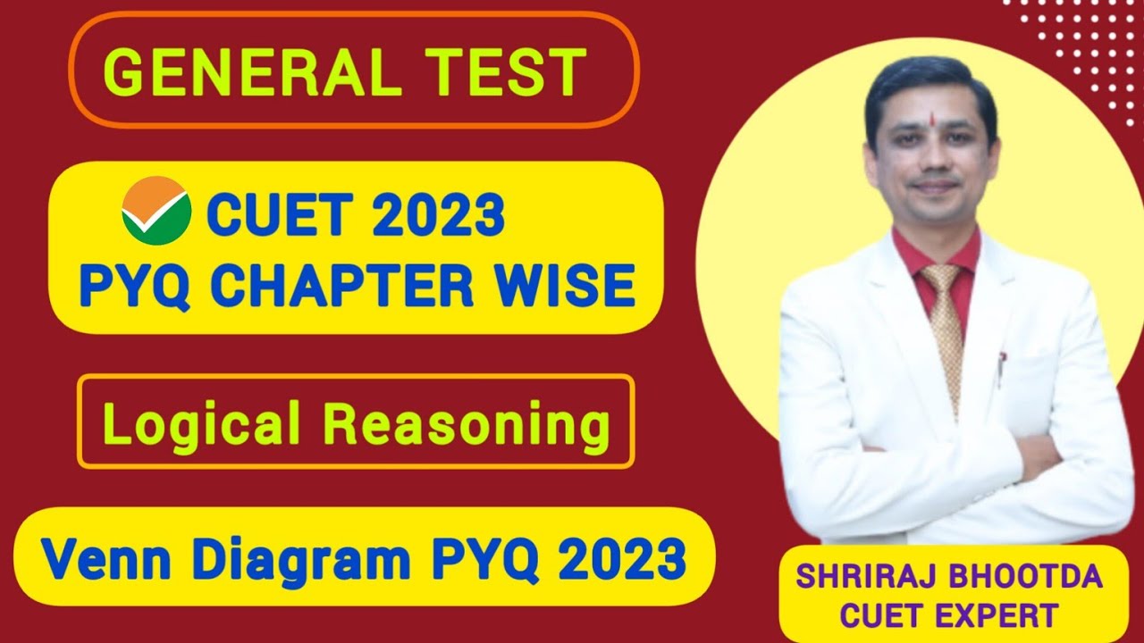 Venn Diagram | CUET 2024 | CUET GENERAL TEST Reasoning PYQ 2023 ...