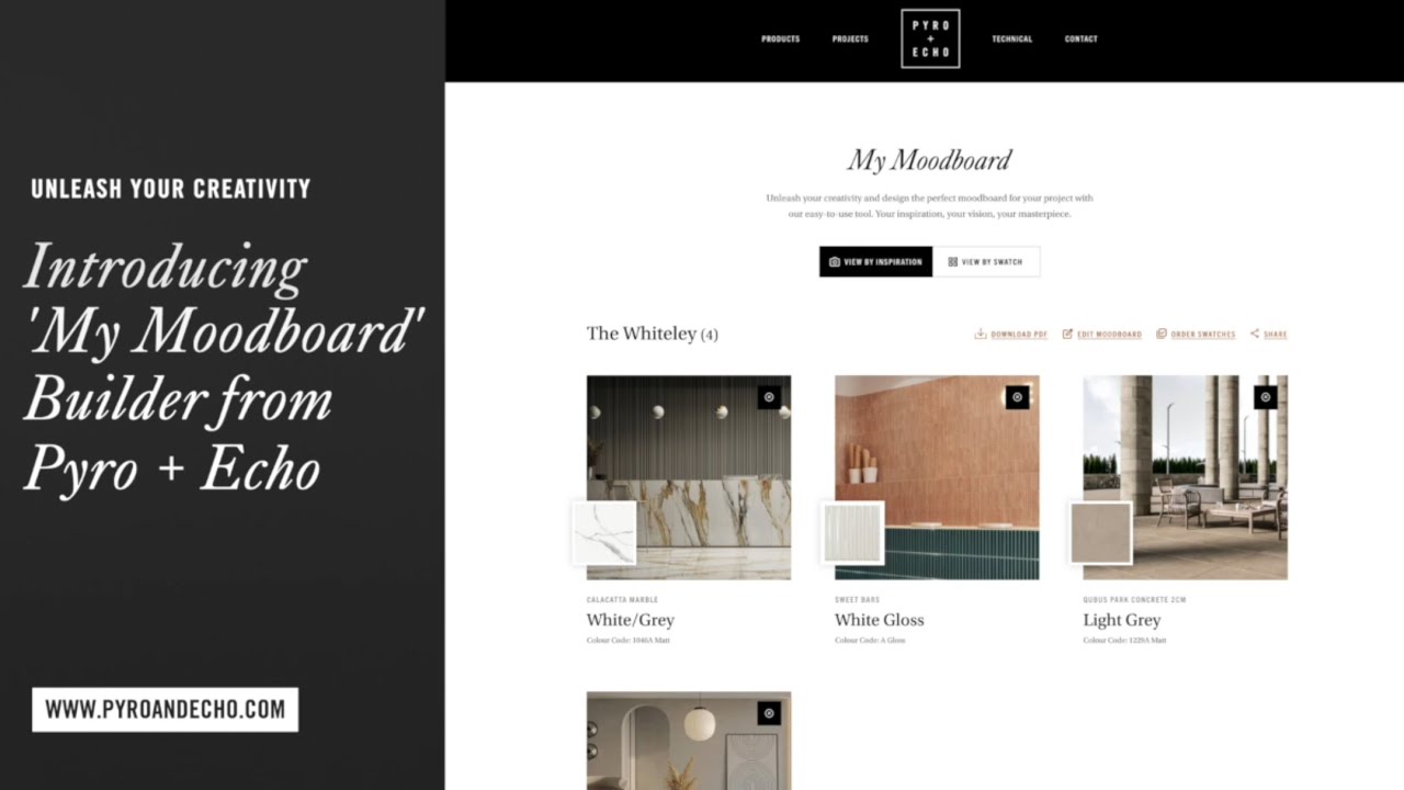 Pyro + Echo - Introducing the My Moodboard Builder - YouTube