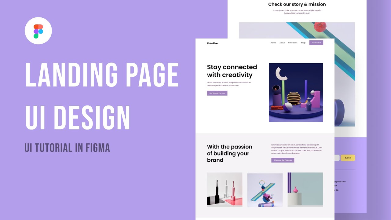 Designing Complete Landing Page From Figma Community Files - YouTube