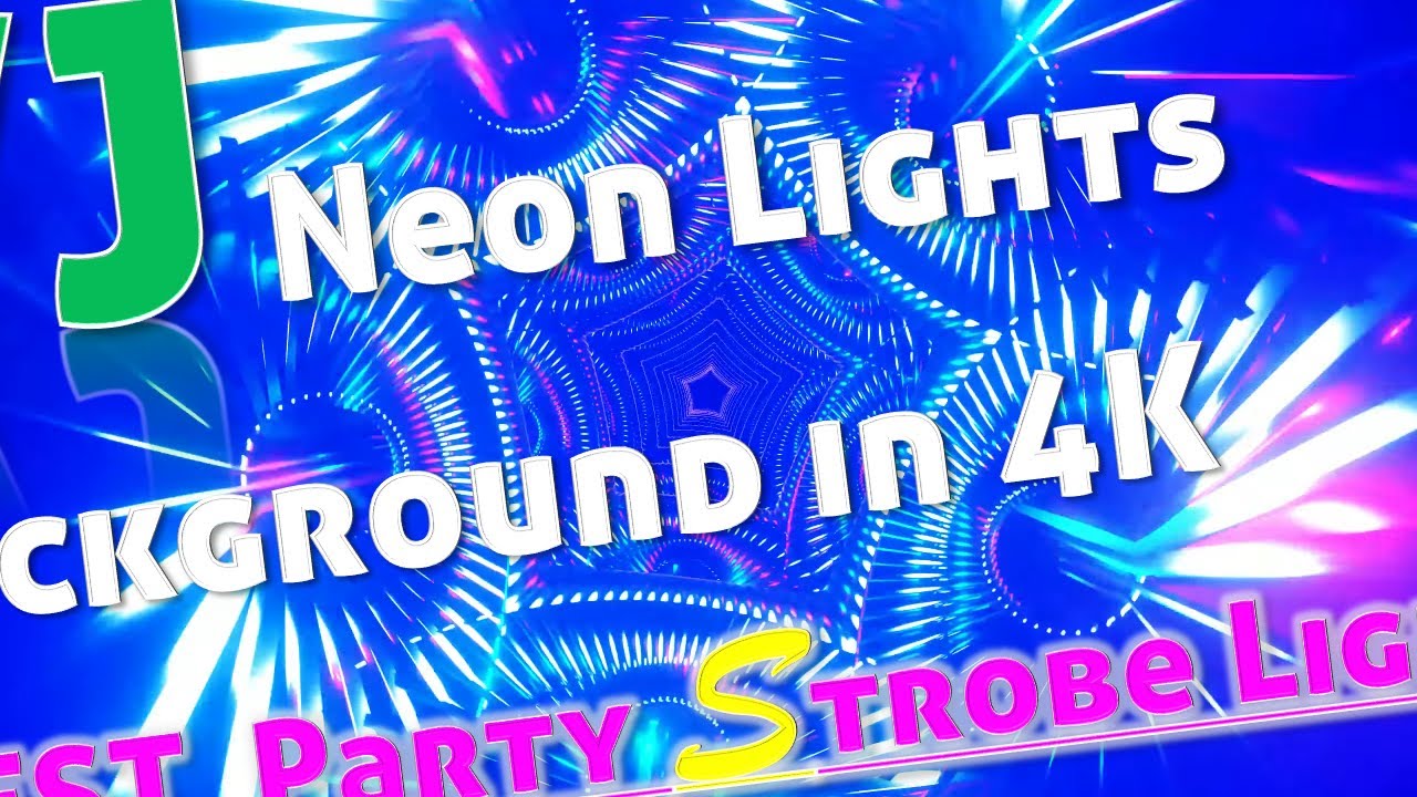 VJ Neon Lights Background in 4K | Party Strobe Loops for Epic Visuals ⚡ ...