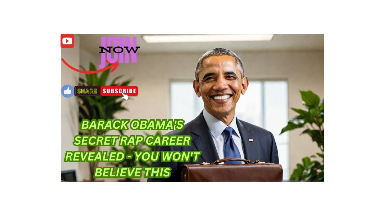 BARACK OBAMA'S SECRET RAP CAREER REVEALED - SHOCKING! (2024) - YouTube