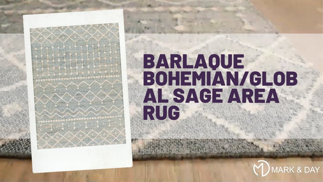 Barlaque Bohemian/Global Sage Area Rug - YouTube