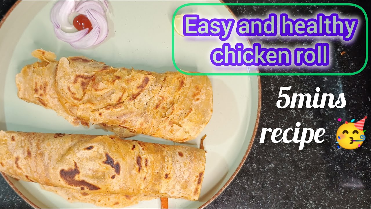 Healthy and tasty homemade chicken roll 🥐| Easiest n healthiest chicken ...