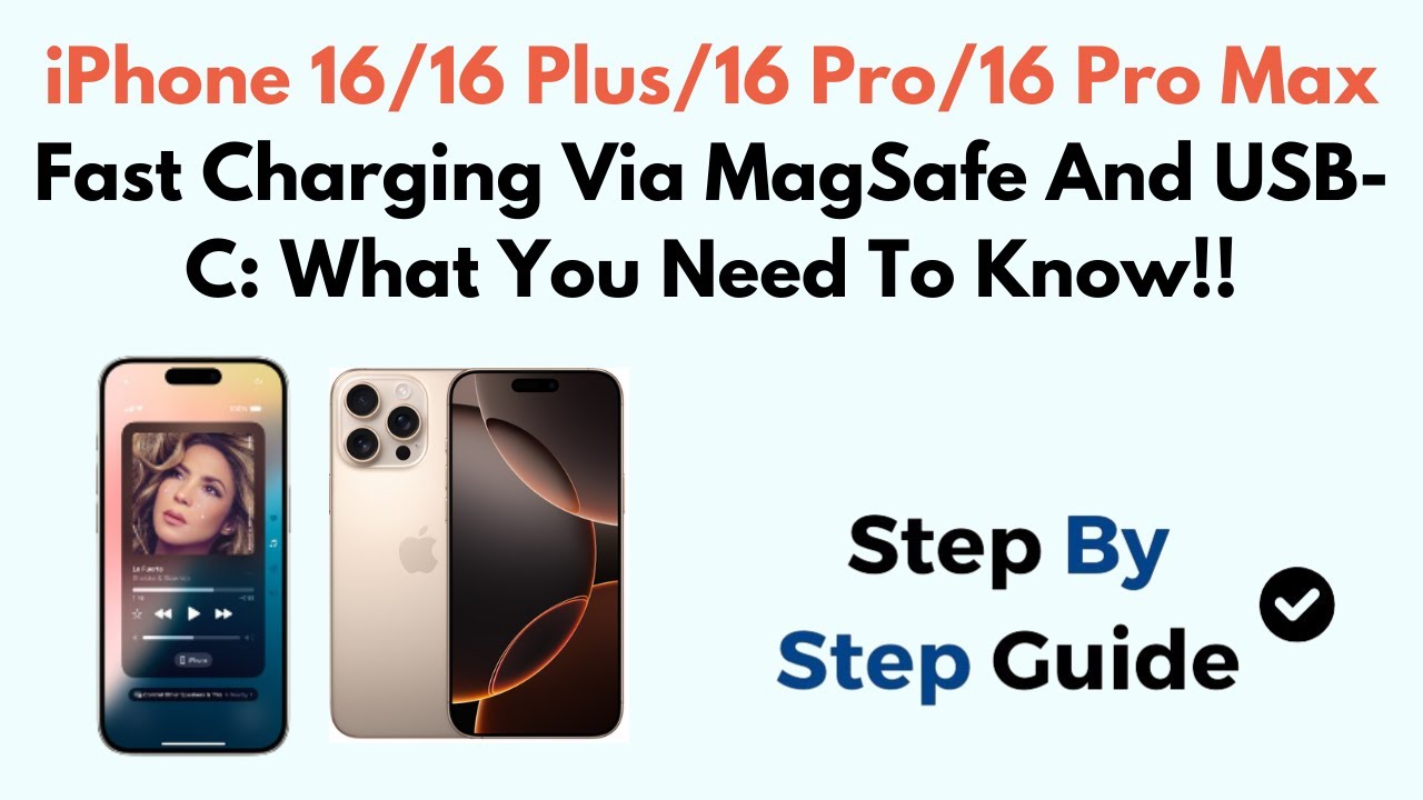 iPhone 16/16 Plus/16 Pro/16 Pro Max Fast Charging Via MagSafe And USB-C ...