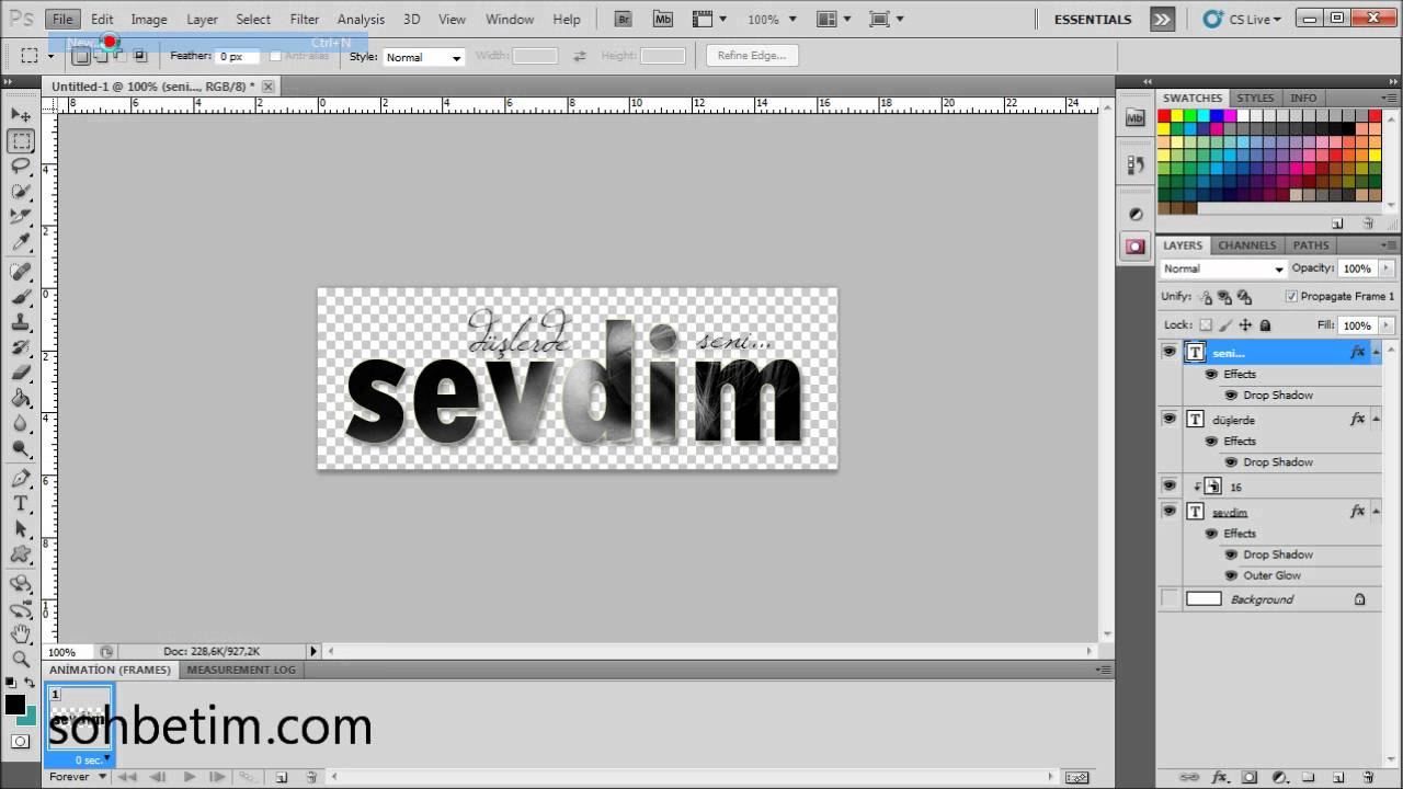 Photoshop Örnek 5- Yazı İçinde Resim Yapımı - YouTube