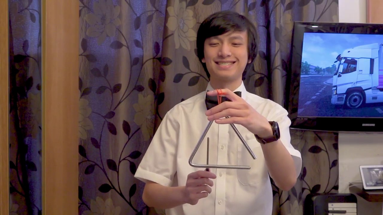 My first triangle-bass duet performance - YouTube