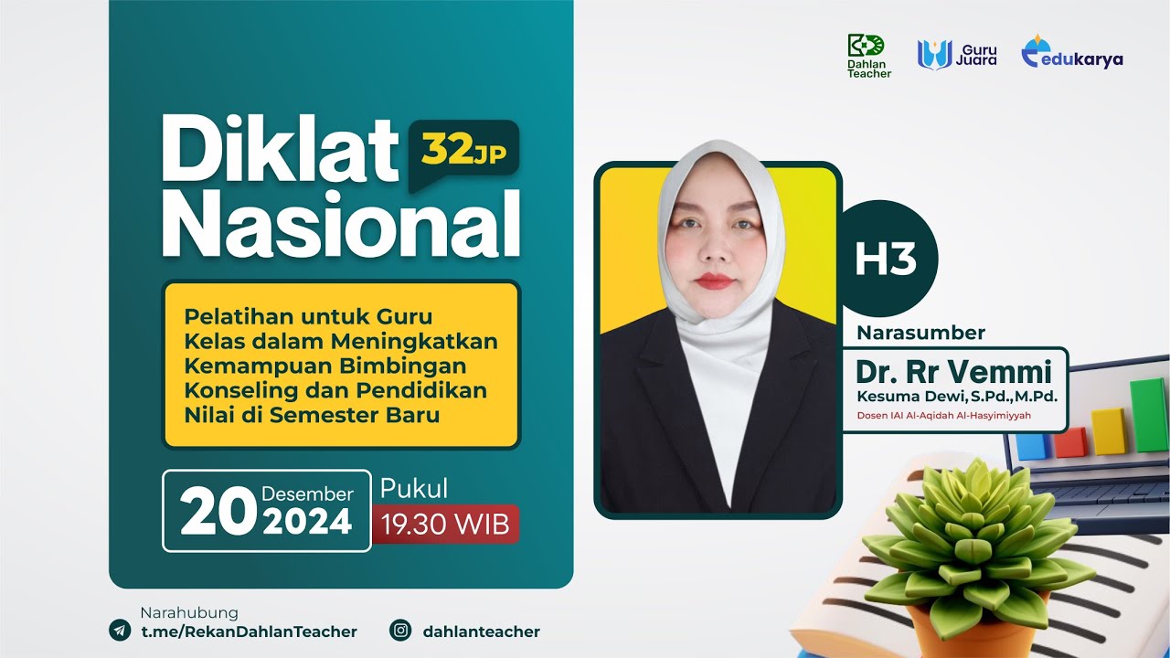 Hari 3 : Diklat Pelatihan Guru Kelas Meningkatkan Kemampuan Bimbingan ...