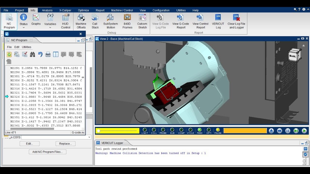 Haas UMC 750 Trunion Machine - Download simulation machine file - YouTube
