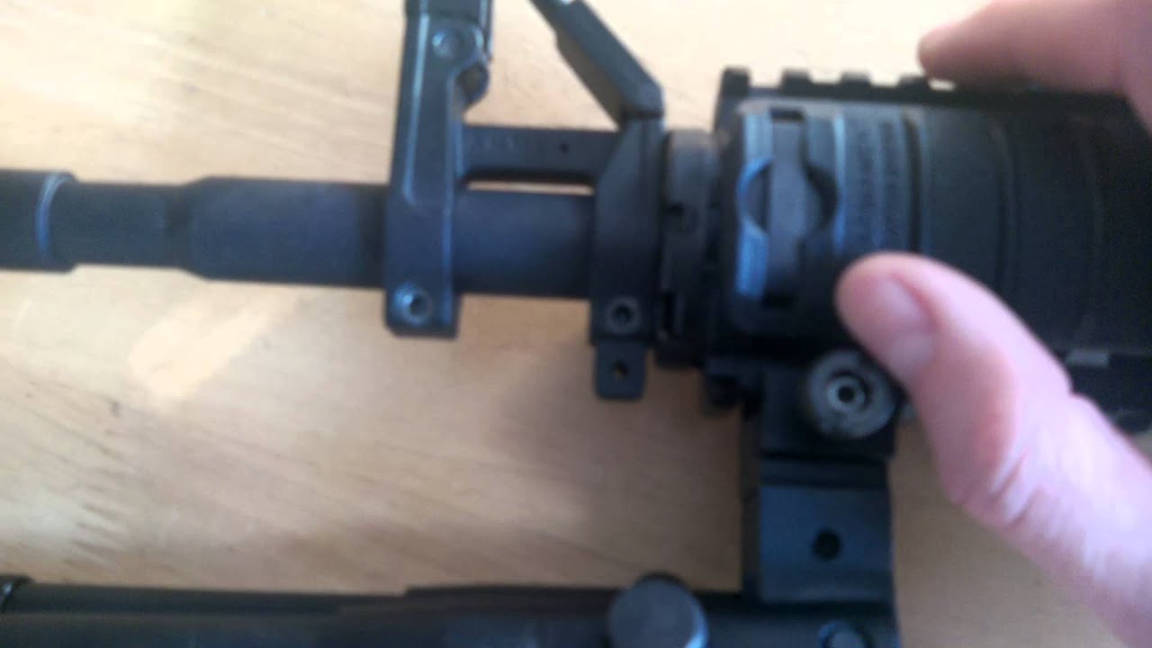 Airsoft Velocity Arms 41b folding sight - YouTube