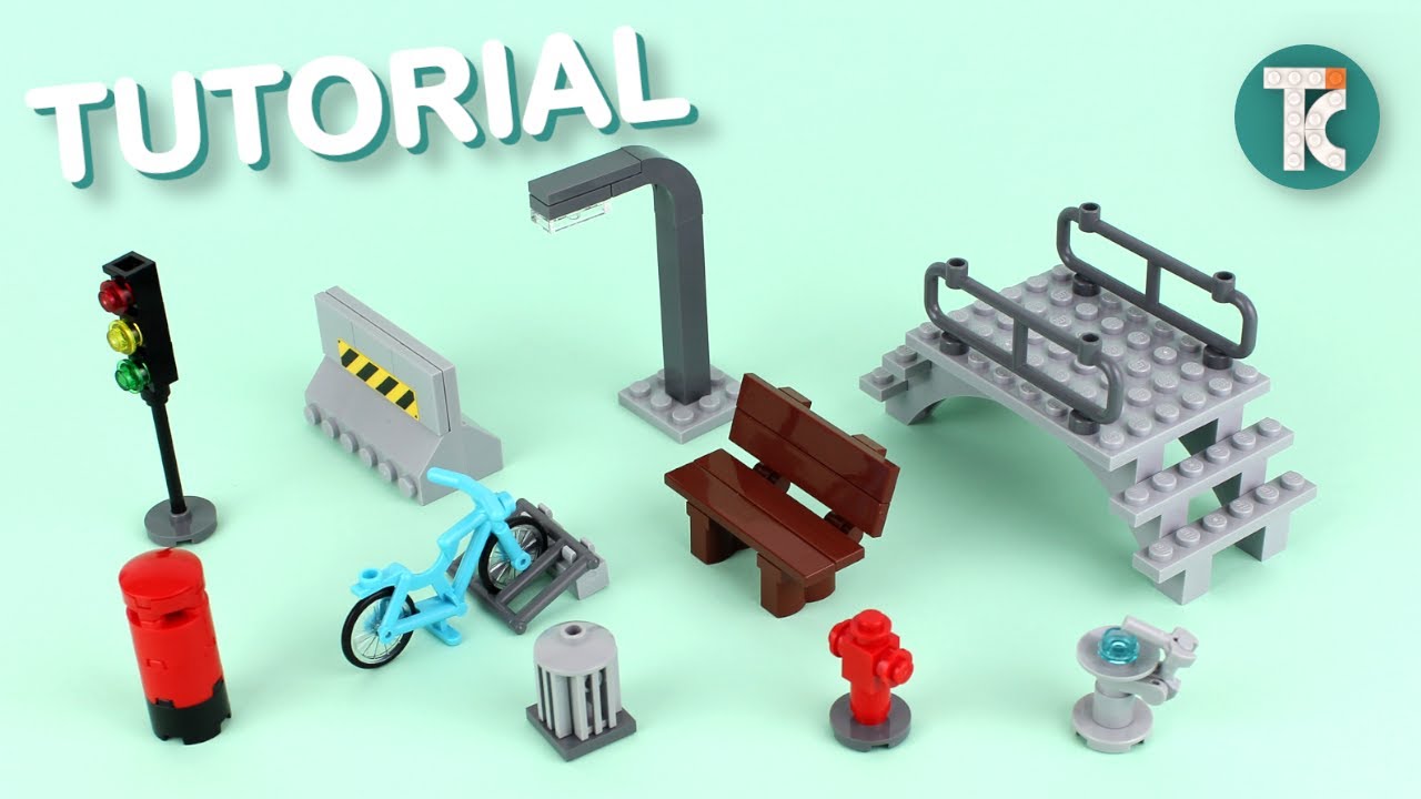 LEGO Street Objects under 10 pieces (Tutorial) - YouTube