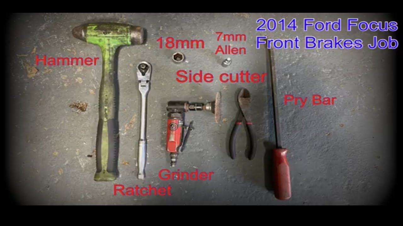2014 Ford Focus Front Brakes Job - YouTube