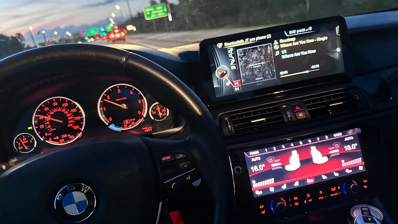 We added The 12.3 screen radio display on the BMW 535D - YouTube