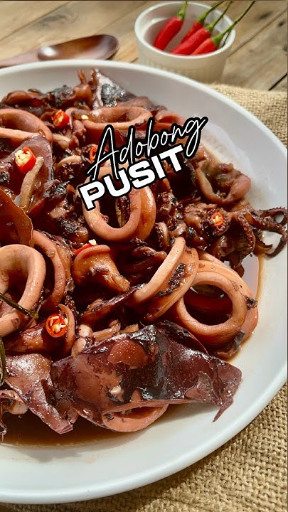 Easy Adobong Pusit - YouTube