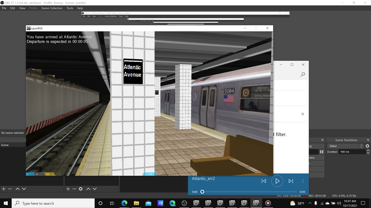 Openbve R68 Q train arriving and departing at Atlantic Avenue Pacific ...