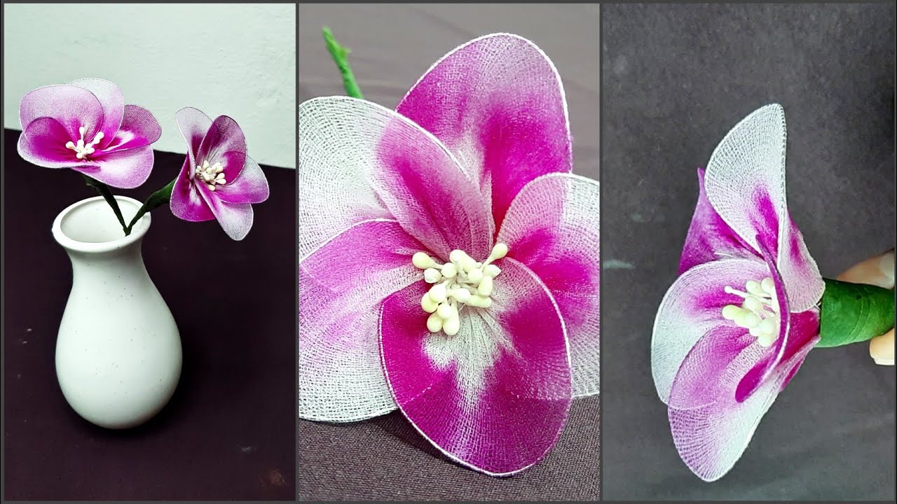 Amazing!! Beautiful Flower with nylon stockings #sockscloth - YouTube