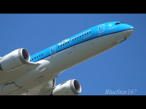 KLM Royal Dutch Airlines Boeing 787-9 (PH-BHD) takeoff from NRT/RJAA (Tokyo - Narita) RWY 16R