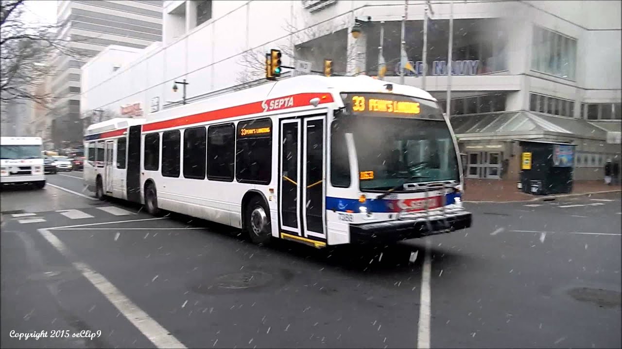 SEPTA 2014 Nova LFS Artic HEV #7388 on Route 33 2/14/2015 - YouTube