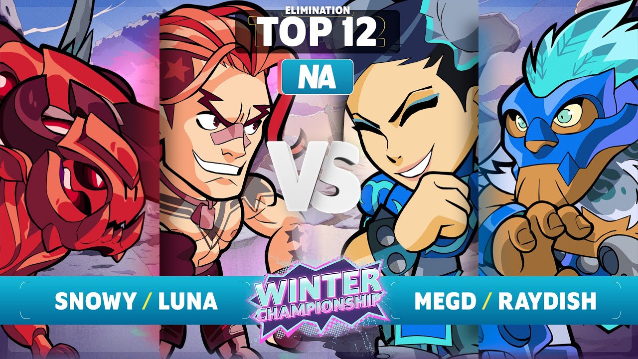 Snowy & luna vs. megD & Raydish - Elimination Top 12 - NA - Brawlhalla ...