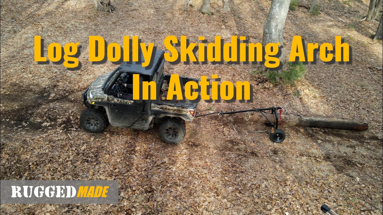 Dragging A Huge Log Around the Farm with the RuggedMade Log Dolly ...