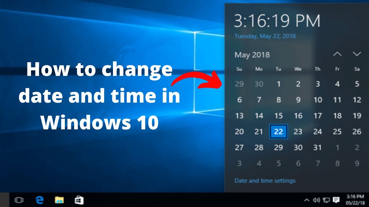 How to change date and time in windows 10 | fix date and time issue ...