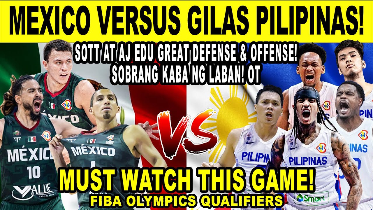 GILAS PILIPINAS vs MEXICO! Kai Sotto at AJ Edu Shocking Defense and ...