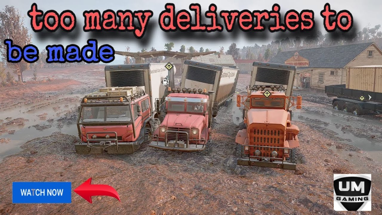 Too many deliveries to be made And the paths are very difficult and ...