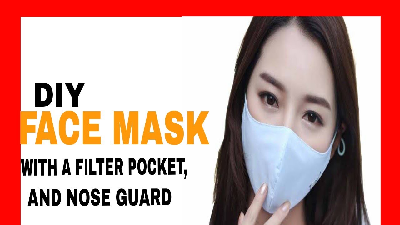 HOW TO MAKE A FACE MASK/WITH POCKET FILTER/DIY - YouTube
