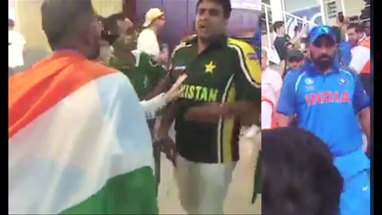 India vs Pakistan Fans Fight In Stadium.... - YouTube