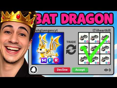MEGA FAİRY BAT DRAGON TRADE | Grim Dragon Verdi | Roblox Adopt Me Siyah Oyun