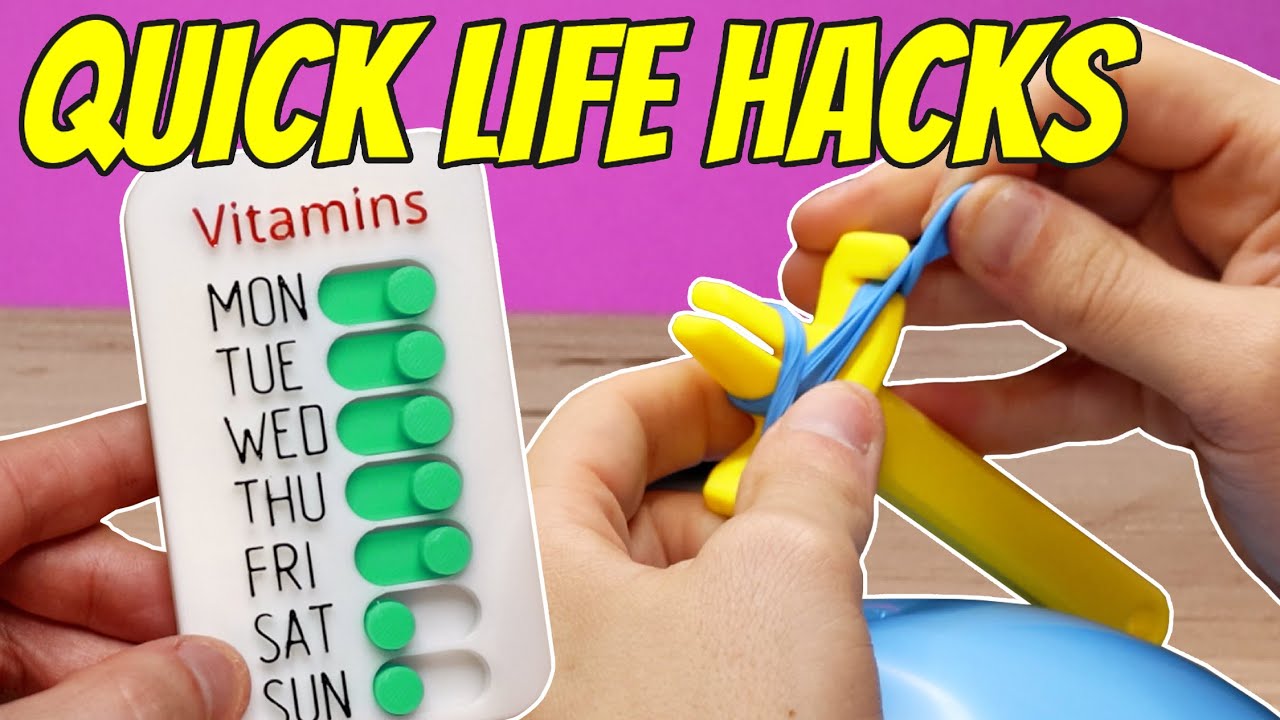Top 5 Quick 3D Printed Life Hacks - YouTube