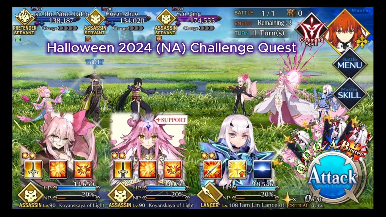 FGO Halloween 2024 CQ - Melu NP2 Max skills - YouTube