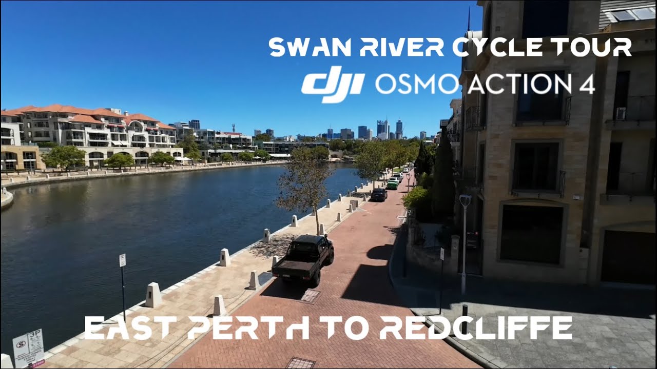 Swan River Perth Cycling Tour - East Perth to Redcliffe - YouTube