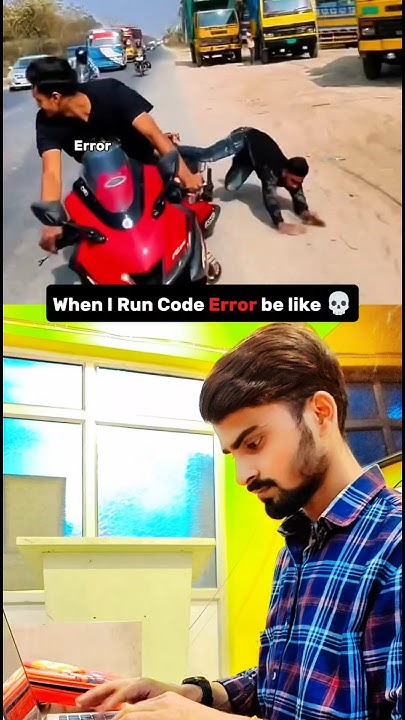 Errors Handling ☠️ #shorts #coding #trending #programming #funny #ytshorts @YouTube - YouTube