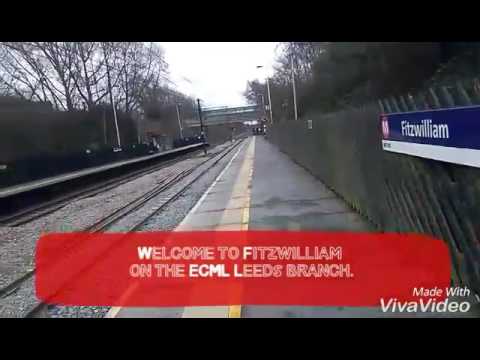Trains at Fitzwilliam (West Yorkshire) ECML Leeds branch 25/2/2017 ...