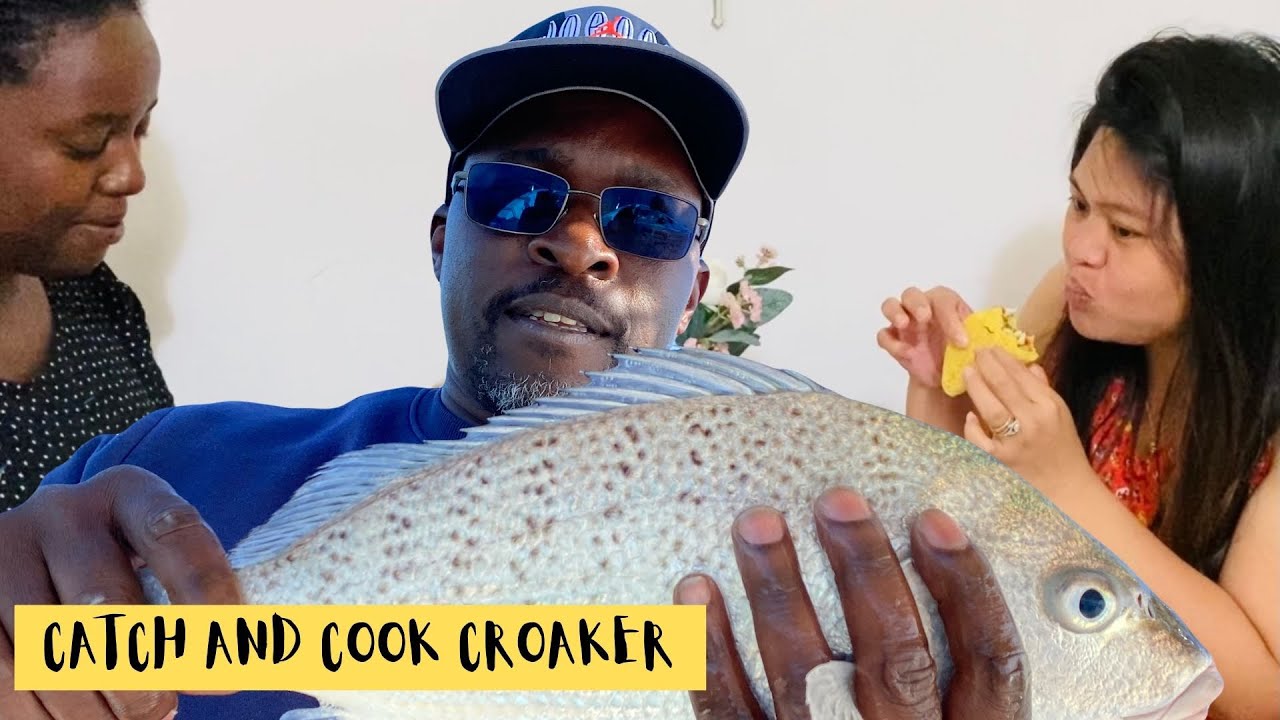 How to Catch & Cook Croaker Fish - YouTube
