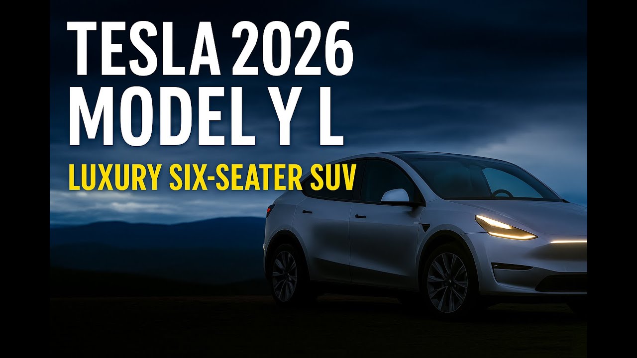 Tesla Model Y L 2026 – Luxury 6-Seater SUV with 600 KM Range & Next-Gen ...
