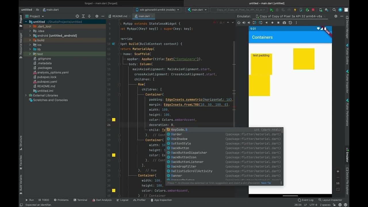 containers - Flutter (08) - YouTube