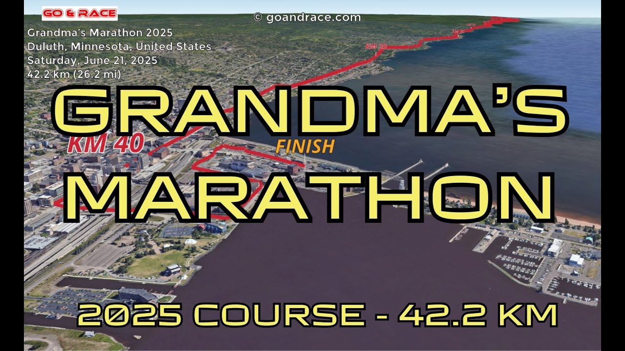 Grandma’s Marathon 2025: fly over the marathon course! Video of the ...