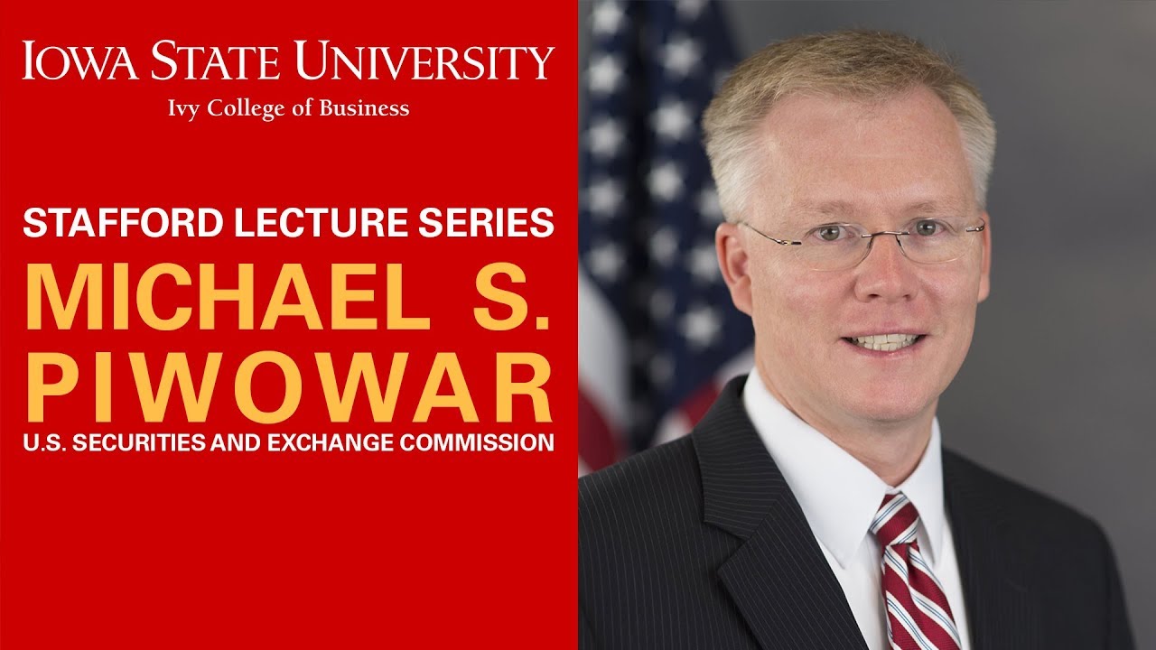 Stafford Lecture Series on Banking – Michael S. Piwowar - YouTube