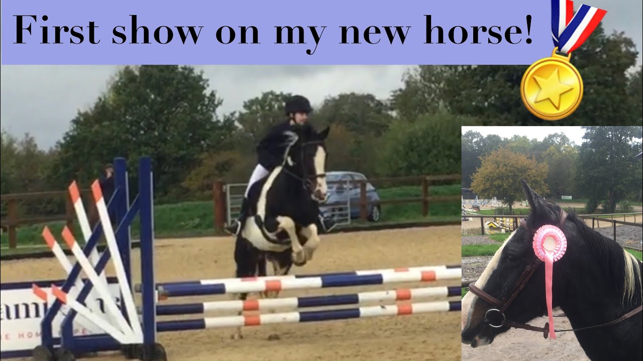 First show on my new horse! - YouTube