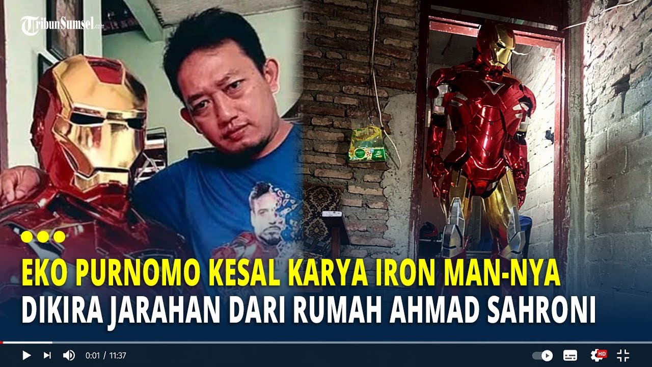 Curhat Eko Purnomo Kesal Karya Iron Man-nya Dikira Jarahan dari Rumah Ahmad Sahroni - YouTube