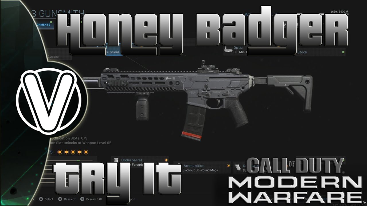 Call Of Duty Modern Warfare | How To Make The Honey Badger (Weapon ...