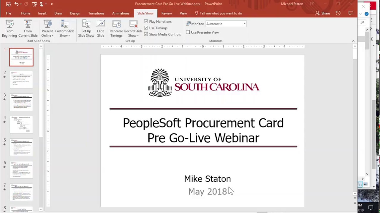 Procurement Card Pre Go Live Webinar - YouTube