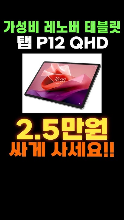 레노버 P12 레노버탭 P12 일주일 특가💥 탭P12 Lenovo Tab P12 QHD 태블릿PC TB370FU 레노버 P12 QHD 12인치 13인치 태블릿 가성비 태블릿 ...